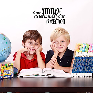 My Vinyl Story Vinyl Wall Decal for Kids Sticker Educational Inspirational Motivational Quotes Decor Art for School Classroom Library Bedroom Playroom Nursery Positive Words and Saying (Motivational)