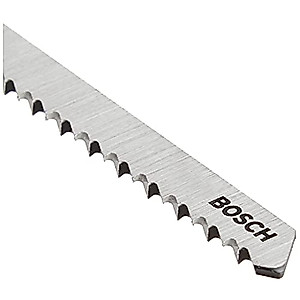 BOSCH T101BR 5-Piece 4 In. 10 TPI Reverse Pitch Clean for Wood T-Shank Jig Saw Blades
