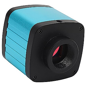 Microscope Camera, Portable Optical Power 130X 0.1X to 2X 100‑240VAC Industrial Microscope Camera for Office (US Plug)