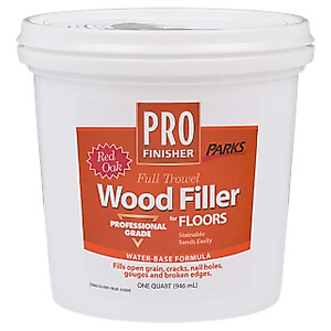 Rust-Oleum 138914 Parks Pro Finish Floor Filler, Quart, Red Oak