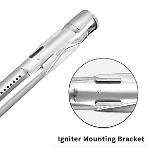 SHINESTAR Grill Burner Replacement for Weber Spirit & Spirit II 200 Series, Spirit E/S-210 (Front-Mounted Control), Durable Stainless Steel, 18-Inch Long, Part # 69785