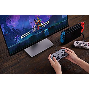 8Bitdo Sn30 Pro USB Wired Gamepad for Switch, Windows & Raspberry Pi(Gray Edition)