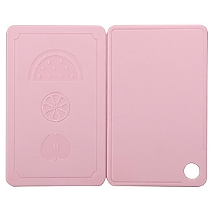 Small Cutting Board, Folding Cutting Board Cutting Boards for Kitchen Plastic Cutting Board Pink Fruit Cutting Board Mini Cutting Boards with Juice Grooves for Kitchen