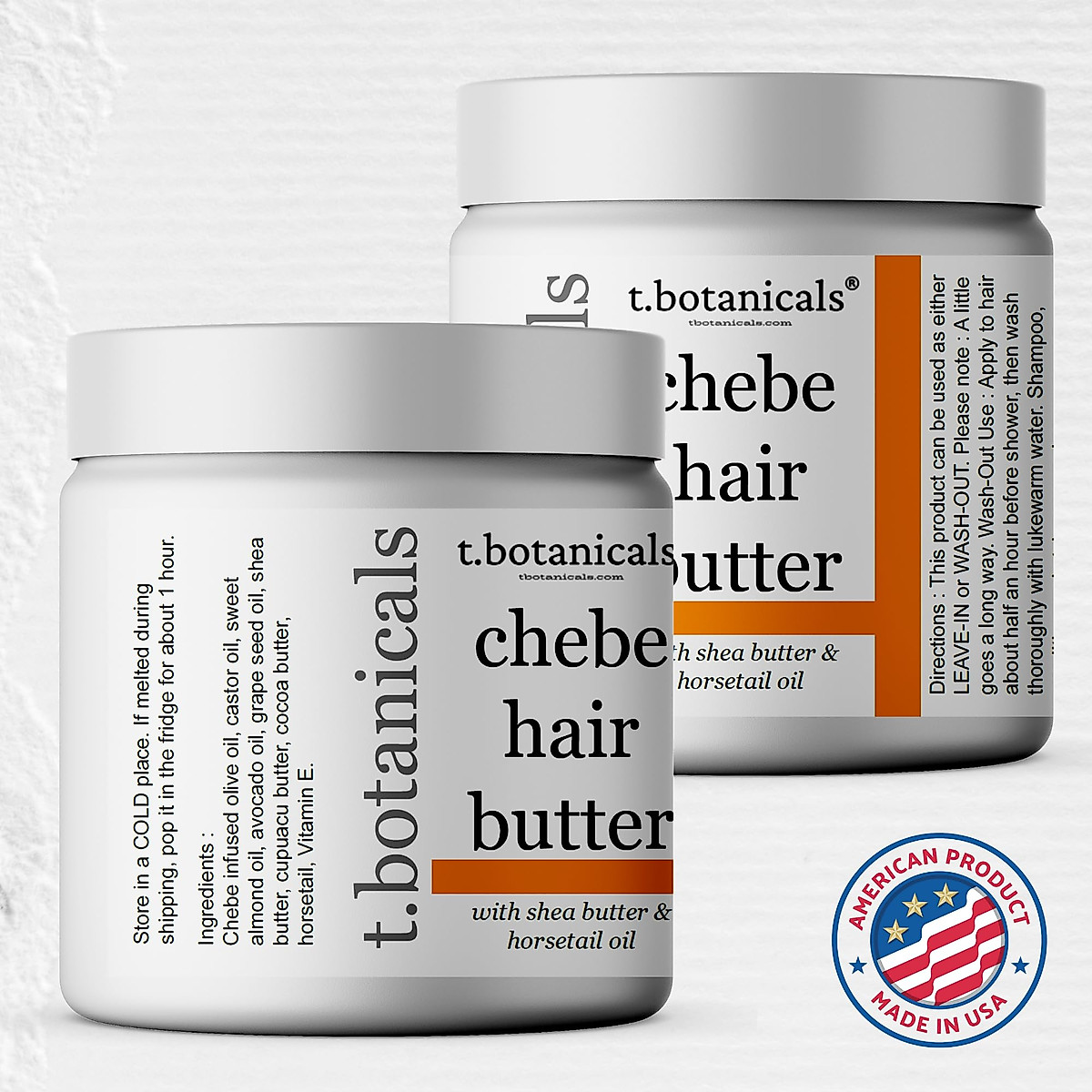 Chebe Hair Butter for Growth, Thickening and Nourishment - Ayurvedic Formulation with Horsetail (Lavender, 8 oz)