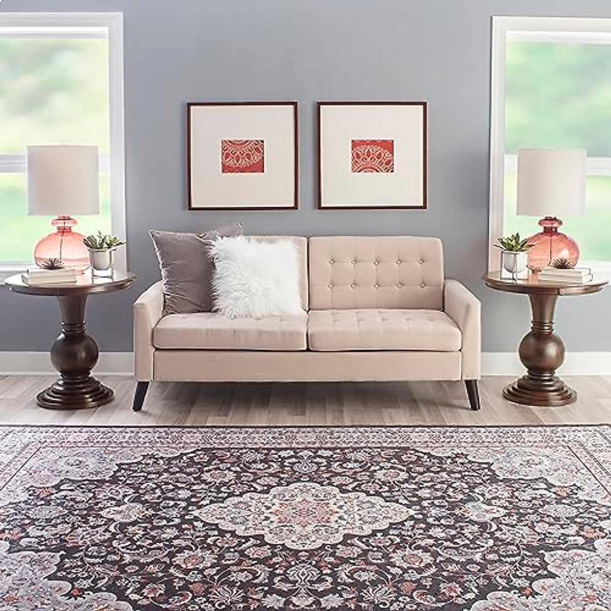 Powell 809-350 Espresso Round Accent Table 26"L x 26"W x 26"H