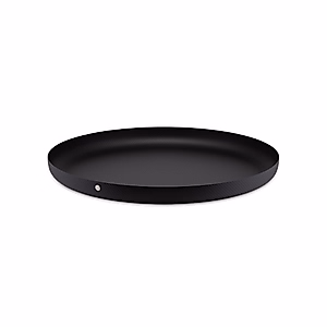 Alessi Textures & Colours Rimmed Round Tray, Ø 35, black