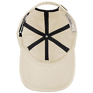 Popfunk Official Spongebob The Krusty Krab Logo Dad Hat - The U18 Adjustable Relaxed-Fit Cap - Unisex for Men and Women, Cream