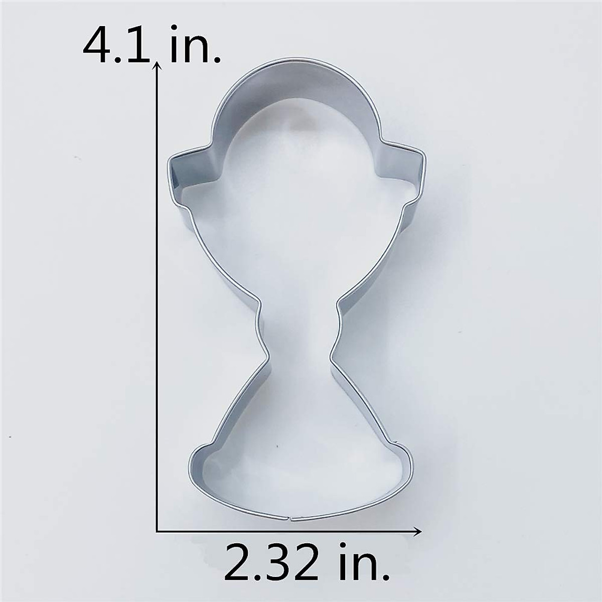 LILIAO Chalice Cookie Cutter Holy Cup Christian Baptism Fondant Biscuit Cutter - 2.3 x 4.1 inches - Stainless Steel