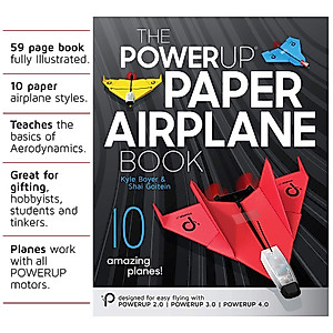 POWERUP 2.0 Beginner's Kit – Includes 2.0, Paper Airplane Templates, and Instructional Book for Fun Learning!