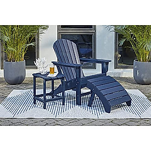 Signature Design by Ashley Sundown Treasure Adirondack Chair, 31.13"W x 33.25"D x 37.75"H, Navy Blue