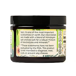 Santa Cruz Paleo Real Salt Electrolytes Powder, Lemon Lime, Hydration Drink Mix Made with Himalayan Pink Salt, Sea Salt, Magnesium Glycinate, Gluten & Sugar Free, Keto, Paleo, 30 Servings, 1 Jar