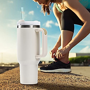 Replacement Straw for 40 oz Stanley Tumbler with Handle, 10 Pack Extra Long Straight Reusable Clear Straws with 2 Cleaning Brushes for Stanley Adventure Quencher Travel Cup Water Bottle Accessories