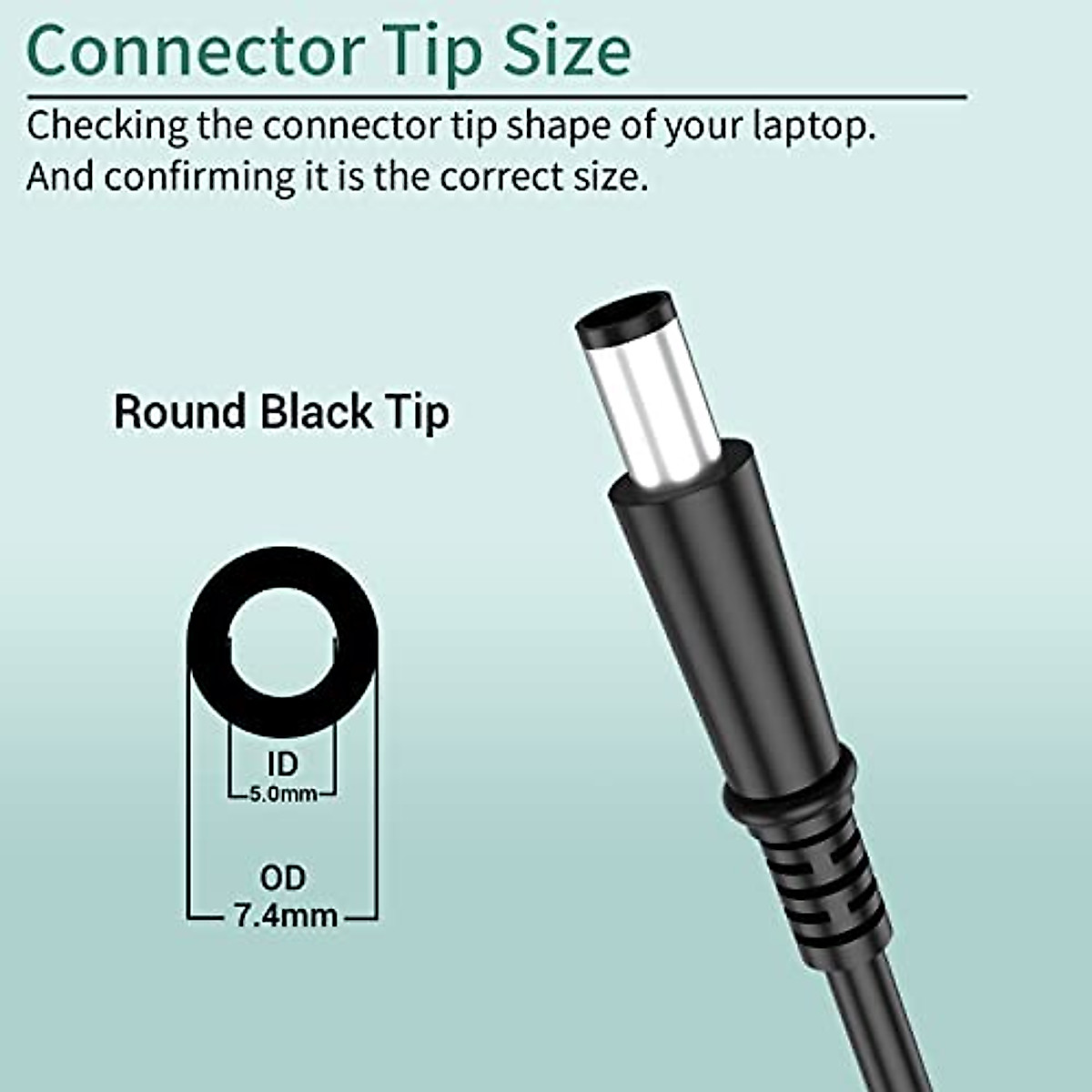 65W AC Adapter Charger Replacement for DELL Inspiron 15 1564 1501 1520 1521 1525 1526 1546 3520 3521 3531 3537 3541 3542 5542 5543 5545 5547 5548 5580 7547 7548 15R SE 7520 5520 5521 Laptop Power Cord