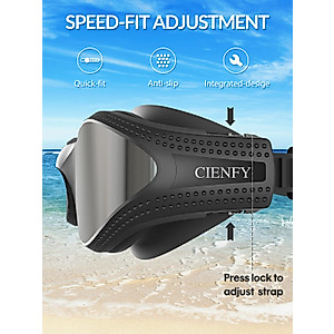 Cienfy Unisex-Adult Swim Goggles, Polarized Goggles Swimming Men Women, Anti-fog Leak-proof Clear Vision Underwater