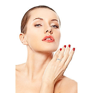 NYC Sterling 3.50mm Sterling Silver 925 Cubic Zirconia Cz Eternity Engagement Wedding Band Ring (9)