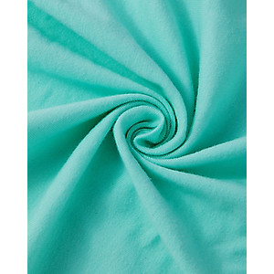 Mecc ecoh 2 Packs 100% Organic Cotton Bassinet Sheet, GOTS Certified, 100% Breathable Bassinet Cover, Comfort Snug Fitted, Fits Most Bassinet Mattress for Baby's (Dark Gray & Sea Green)