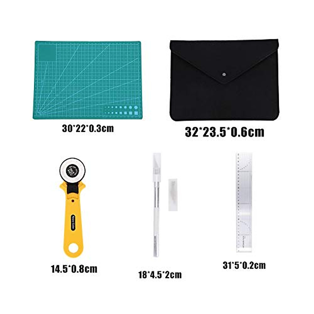 5Pcs/Set Sewing Handmade Crafting Tool Kit Paper Fabric Leather Cutting Tools Set