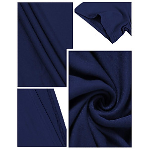 POPYOUNG 2025 Women's Summer Casual T-Shirt Dresses Crew Neck Beach Cover Up Sun Dress 2XL, Floral Mixed Blue