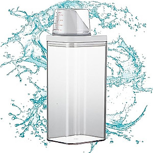 Laundry Detergent Dispenser | Washing Powder Dispenser with Measuring Cup,Reusable Empty Bottles Laundry Washing Up Powder Container Soap Detergents Storage Box for Bathroom Washroom