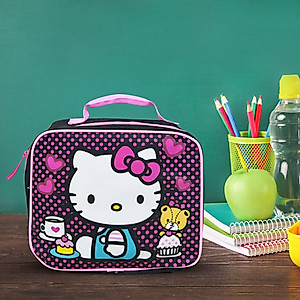 Fast Forward Hello Kitty Lunch Box Reusable and Insulated Lunch Bag for Kids, Girls, Boys, Unisex, Toddlers