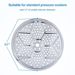 RNSXYAT 2Pcs Pressure Canner Rack, 11 Inch Pressure Cooker Canning Racks, Premium Canner Rack for Pressure Canner, Stainless Steel Pressure Canner Rack Compatible with Presto, All-American and More