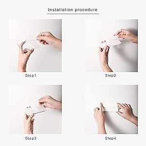 DSBAOMA Pack of 2 Adhesive Storage Shelves Practical Fridge Side Storage Rack Functional Kitchen Cabinet Door Organizers Box