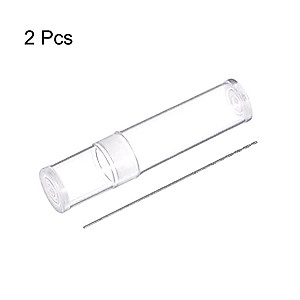 HARFINGTON 2pcs Solid Carbide Drill Bits 0.55mm C3/K10 Tungsten Carbide Precision Mini Micro Straight Shank Twist Drill Bit for Stainless Steel Metal Plastic Wood