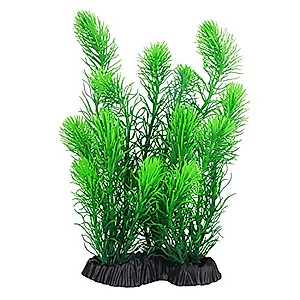 MyLifeUNIT Aquarium Plants, Artificial Aquarium Decorations for Fish Tank Decor, Pack of 4