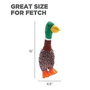 Charming Pet Headbangerz Duck Plush Squeaky Light-Up Dog Toy