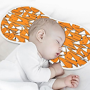 vvfelixl Muslin Burp Cloths Foxes Big Family Baby Washcloths for Baby Girl Boys 2 Pack Orange
