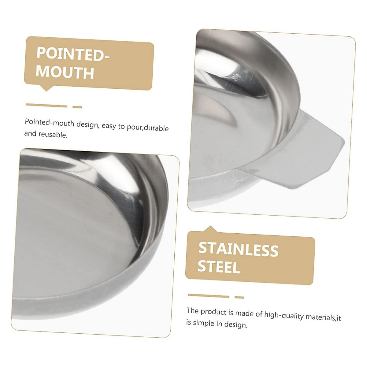 Weigh Boats 2pcs Stainless Steel Weighing Pan Laboratory Weighing Plate Weigh Gram Stainless Steel Metal Trays Plastic Jewels Aluminum Tray Household Scale Tray Weighting Gadget