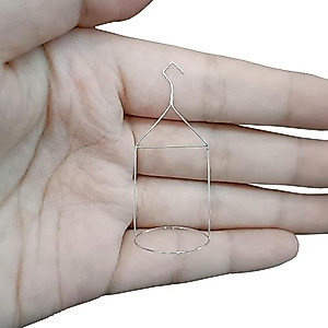 VTSYIQI Automatic Liquid Surface Tensiometer Platinum Ring Loop Pt Loop Platinum Ring Method with 0.185mm Ring Radius 9.55mm for Liquid Surface Tensiometer Interfacial Tensiometer