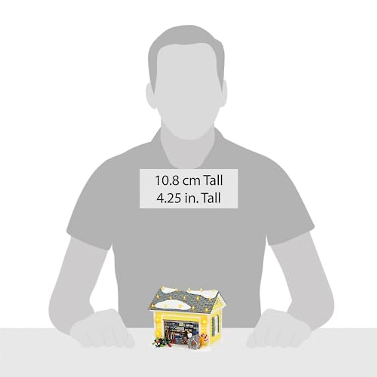 Department 56 Snow Village National Lampoon Christmas Vacation the Griswold Holiday Garage Lit Building, Multicolor, 4.06 Inch, Multicolor