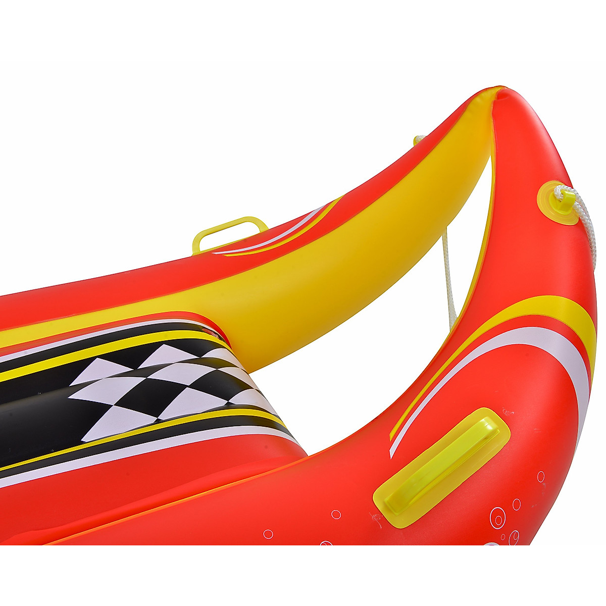 Blue Wave Sports Power Glider 2-Person Inflatable Snow Sled, 57-Inch, Red,Yellow