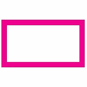 Place Cards - Solid Color - Flat Style - Party Supplies - Table Seat Placement - Any Occasion or Event - Set of 50 (Hot Pink)