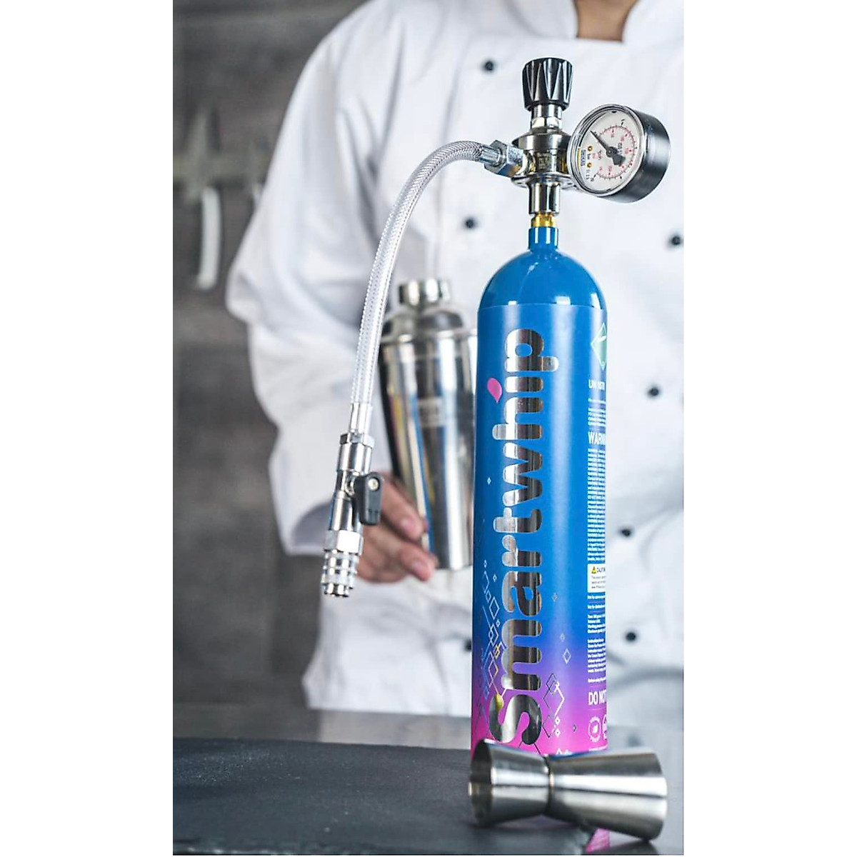 Smart Whip Whipped Cream Chargers - Pure N2O Whipped Cream Cylinder -Liter Nitrous Oxide Chargers (640 gram) Compatible with Cream Whippers - 1 Carton (6 cylinders)