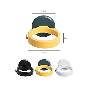 lasenersm 1 Piece Wall Mount Bathroom Blow Dryer Holder Hair Dryer Holder Bathroom Hair Dryer Rack No Drilling Hair Dryer Rack Holder Self Adhesive Blow Dryer Hanging Rack, Black