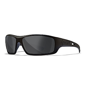 Wiley X Slay Sunglasses, Safety Glasses for Men and Women, UV Eye Protection for Shooting, Fishing, Biking, and Extreme Sports, Matte Black Frames, Grey Tinted Lenses Ballistic Rated