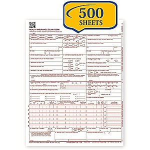 Compuchecks New Cms 1500 Claim Forms - Hcfa (Version 02/12) (500 Sheets), 7106