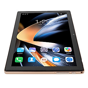 Tablet 10.1 inch AndroidTablet PC, 4G LTE Computer Tablets 8GB RAM 256GB ROM, 5G WiFi Tablet with FHD Large Screen, 7000mAh Battery Tablet 8MP 16MP Dual Camera (Gold)