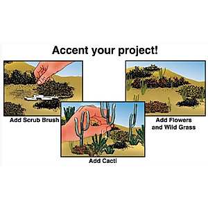 Woodland Scenics SP4124 Desert Plants Diorama Kit