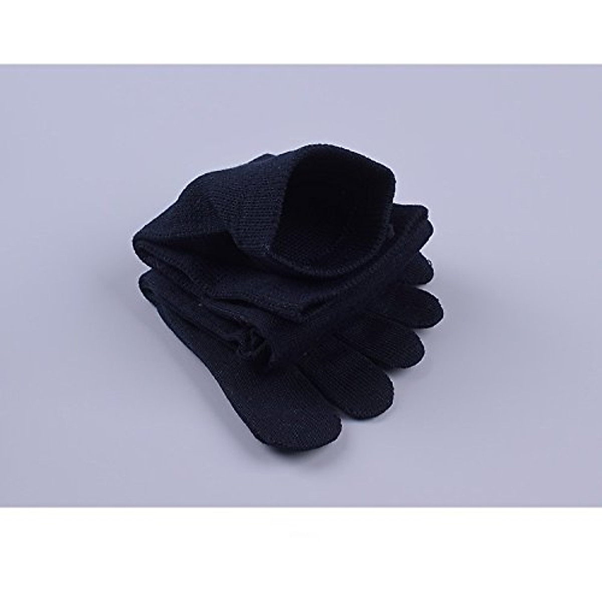 FeelMeStyle 5 Pack Men Boot Long Toe Socks Men's Cotton Leg Warmers Five Fingers Toe Socks