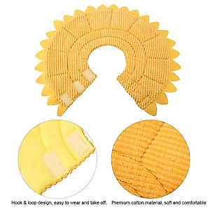 Cat Cone, Pet Recovery Collar Sunflower Shape Pet Elizabethan Collar Pet Recovery Cone Adjustable Pet Collar for Cat Dog (Size 5 Neck Circumference 29-35cm)