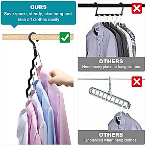 Closet Organizers and Storage,Upgraded Organization and Storage Clothes Hanger,12 Pack College Dorm Room Essentials,Sturdy Closet Organizer Home Essentials Space Saving Hangers for Thick Clothe