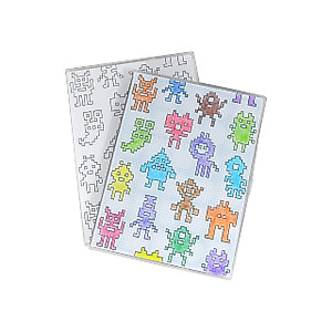 UniKeep Game Case for Nintendo Switch Cartridges - Holds 60 Games - Color Your Own Bit Monsters