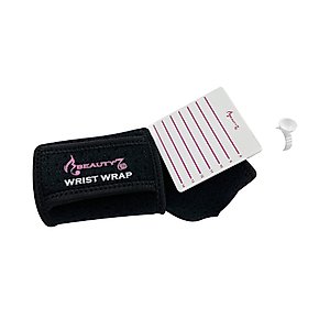 Beauty7 Eyelash Extension Holder Plate Pallet Stand Base Tray With Hand Wrist Wrap Tool Strip Glue Ring Kit For Professional Individual False Lashes (Wrist Wrap,Glue Ring,2x Pallet,3M Loop Tape)