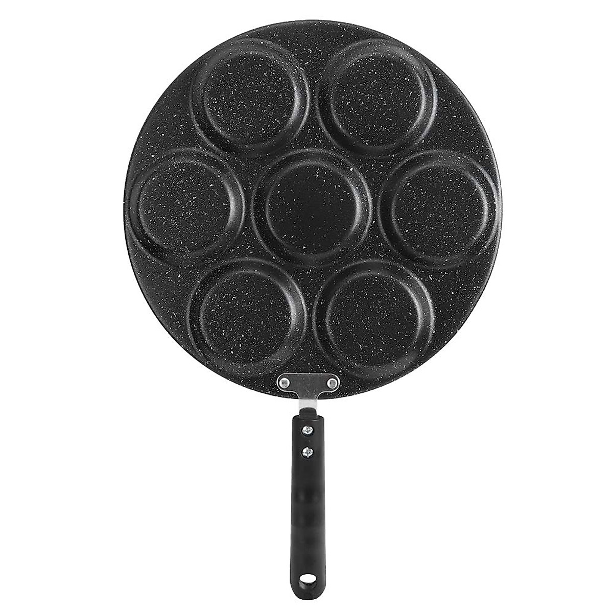 Egg Pan,Omelette Pan,Frying Pan,Nonstick Frying Pan,Nonstick Frying Pans,Home Kitchen Breakfast Omelette Pan, 7 Hole Egg Frying Pan Nonstick Pancake, Easy to, Lazy Pan Provides All in one Breakfast