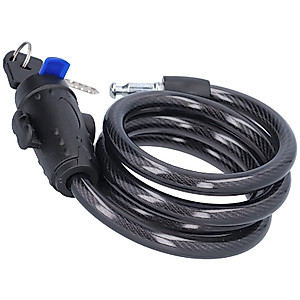 01 02 015 Bike Lock with Mounting Bracket, Easy to Carry Around and Use Anti‑Theft Bike Lock for Indoors and Outdoors