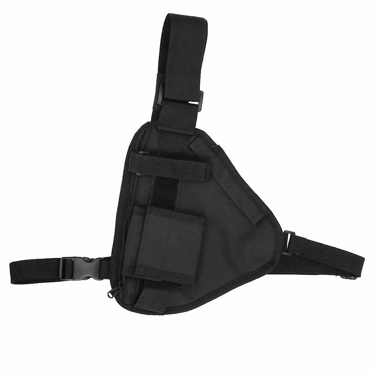 VBESTLIFE Radio Holster, Walkie Talkie Holster Universal Hands- Front Pack Pouch Radio Holster with Nylon Strap for Two Way Radio Walkie Talkie