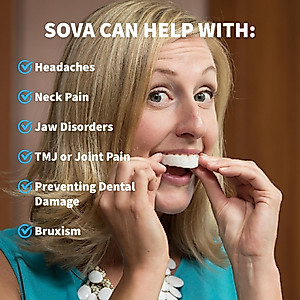 SOVA Aero Night Guard - 1.6mm Thin - Custom-Molded Fit - Protects Against Nighttime Teeth Grinding & Clenching - FSA/HSA Eligible - Odor & Taste Free - Remoldable Up to 20 Times - Non Toxic